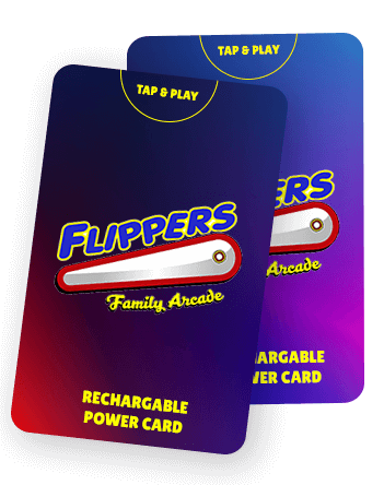 Reloadable & Reusable Game Cards At Flippers Family Arcade